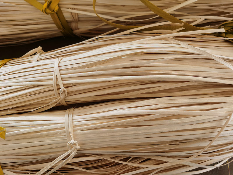 flat oval rattan core/reed, A quality natural, blue tie